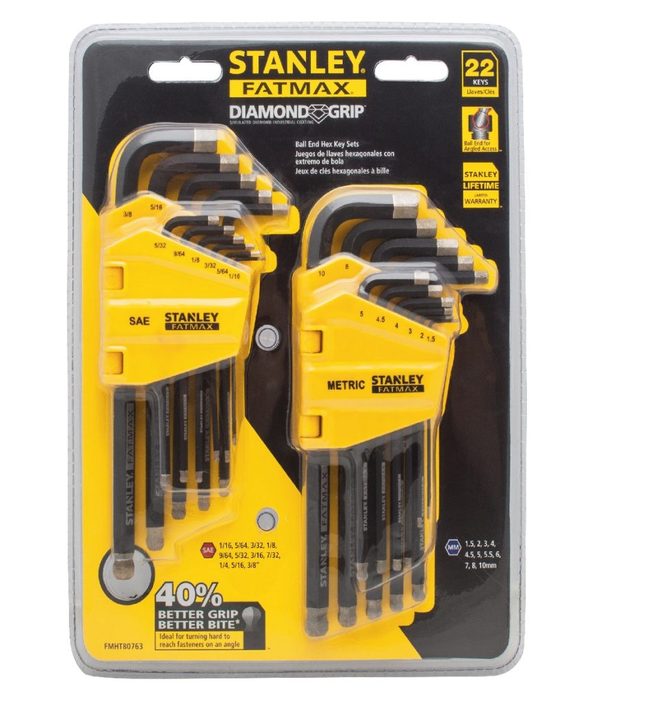Stanley 22 Pcs Simulated Diamond Tip Hex Key Set | Safety Store UAE